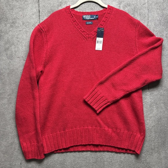 Polo Ralph Lauren | Sweaters | Polo Ralph Lauren Mens Red Sweater ...